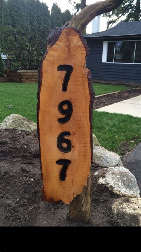 Diy Lawn Address Sign At Darla Adkins Blog