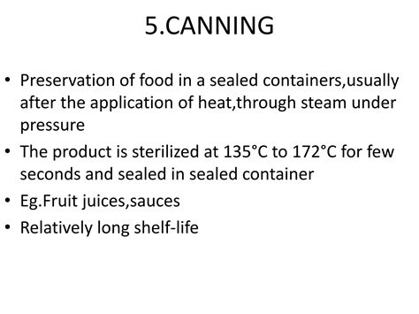 Methods Of Food Preservation Ppt