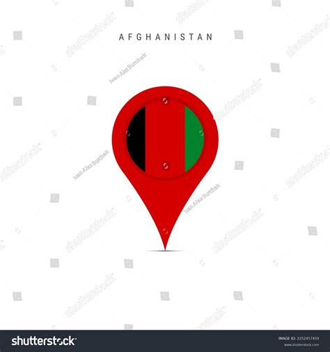 Teardrop Map Marker Flag Afghanistan Afghan Stock Illustration Shutterstock