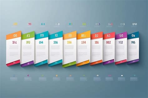Premium Photo 8 Data Infographics Tab Paper Index Template