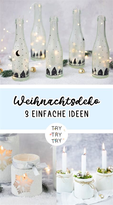 3 Ideen Für Diy Weihnachtsdeko Mit Rust Oleum Trytrytry Basteln Weihnachten Gläser Basteln