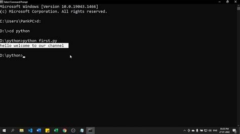 How To Run Python Scripts With The Command Promptcmd In Hindi 05 Youtube