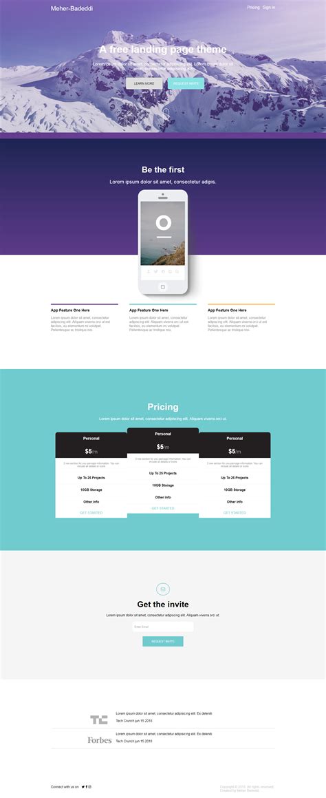 Template Html5 Css3 Vol9 Behance