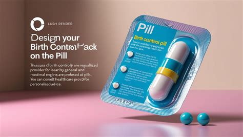 Colorful Birth Control Pill Packaging Premium Ai Generated Image