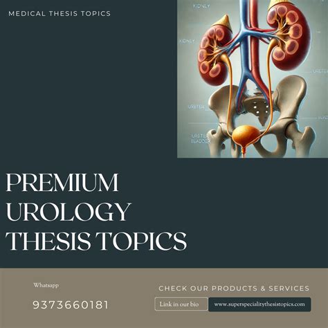7000 Urology Thesis Topics Comprehensive List