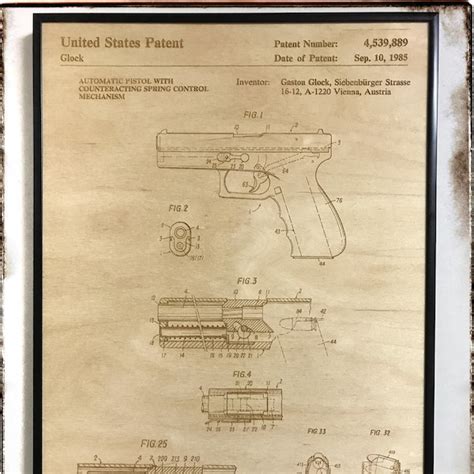 Glock Blueprint Etsy