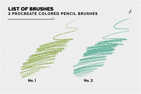 Procreate Pencil Brushes 2 Procreate Colored Pencil Brushes Add Ons