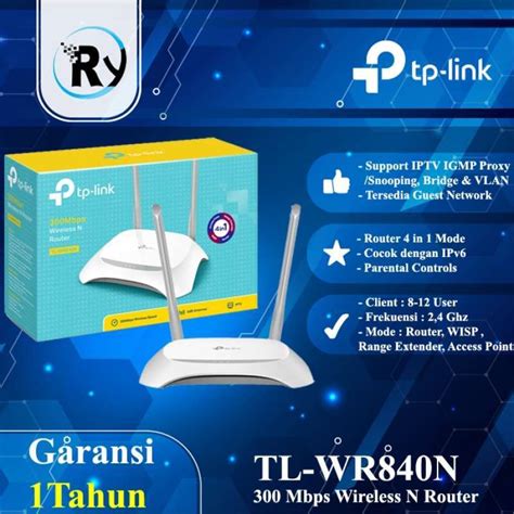 Jual Tp Link En020 F5 Pengganti Tl Wr840n 840n 300mbps Wireless N Router Di Seller Sinar Terang