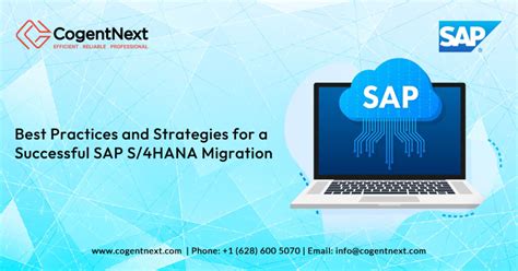 Best Practices And Strategies For A Successful Sap S 4hana Migration Cogentnext Technologies