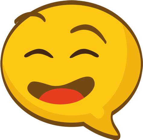 Speech Bubble Shaped Emoji Emoji Clipart Large Size Png Image Pikpng