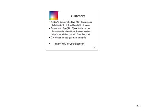 Schematic Eye 2016 Ppt