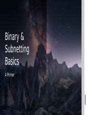 Understanding Binary Numbers Subnetting And CIDR In Networking