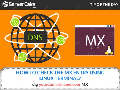 How To Check Mx Entry Using Linux Terminal Servercake