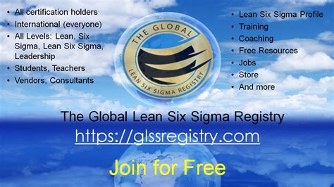 Lean Six Sigma Certifications On Linkedin Global Lean Six Sigma Registry