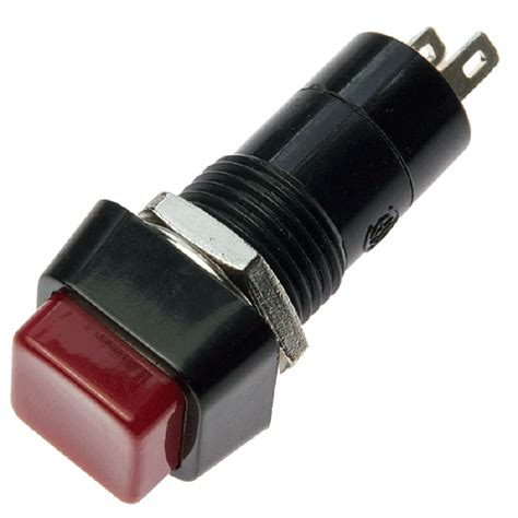 Tandy Square Red Push Switch