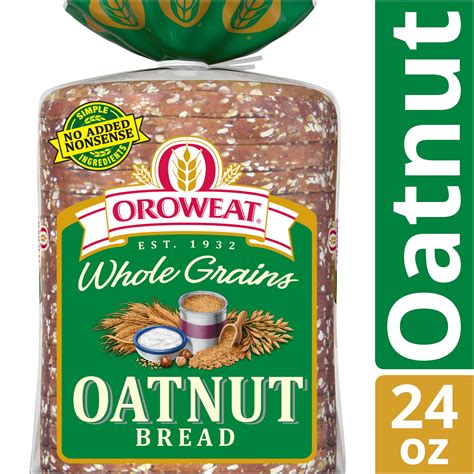Oroweat Whole Grains Oatnut Bread Baked With Simple Ingredients And Oats