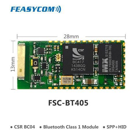 중국 100m 이상의 장거리 Csr Bc417 Class1 Bluetooth 모듈 지원 Hid Spp 네트워크 Fsc Bt405 제조업체 및 공급 업체 도매 제품