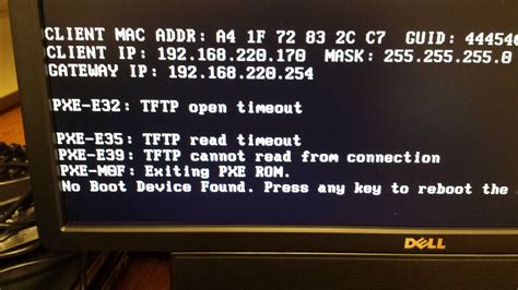 Solved Windows Deployment Server Tfpt Error Pxe E32 Open Timeout