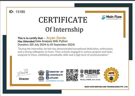 aryan zende on linkedin internship dataanalysis python