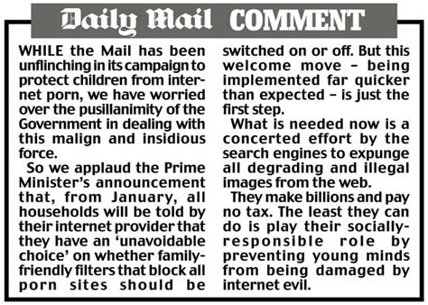Internet Porn Block To Begin In New Year 20m Families To Make Access Choice Daily Mail Online