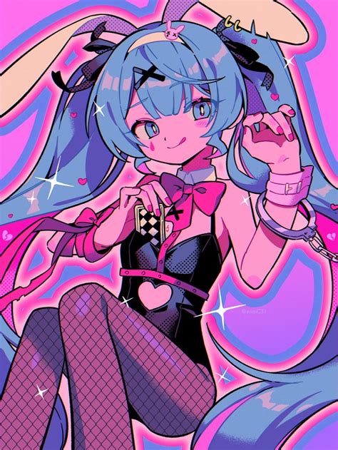 Hatsune Miku Vocaloid And 1 More Drawn By Menmaenaic31 Danbooru
