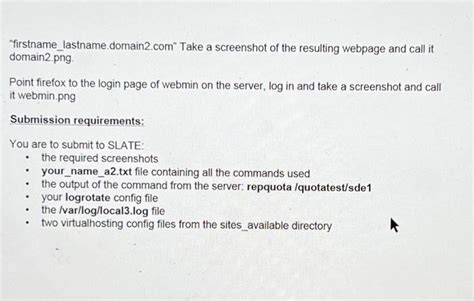 Solved Your Linux Machine Hostname Must Be Set To Your Slate Chegg