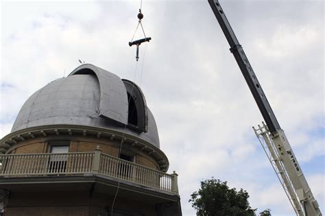On Wednesday May 22 2013 A Crane Lifted A 117 Year Old Telescope Out Of Its Dome At The