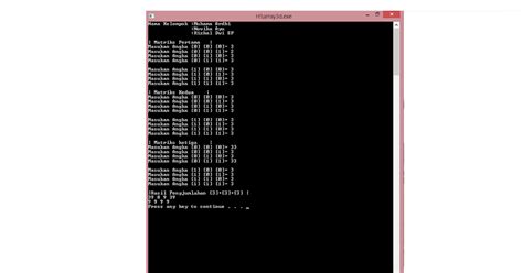 Novyekha Aiiu Wijayanti Program C Array Tiga Dimensi Penjumlahan