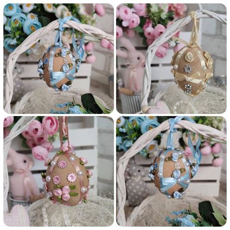 Яйце великоднє з трояндочками Н 6 7 см 75 грн заготівка для віночка або підвіска для корзини