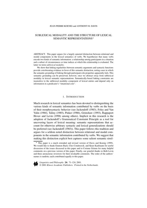 pdf sublexical modality and the structure of lexical semantic representations