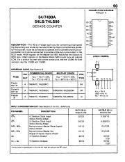 7490A ETC Pdf 90 CONNECTION DIAGRAM PINOUT A 54 7490A 54LS 74LS90 DECADE COUNTER DESCRIPTION