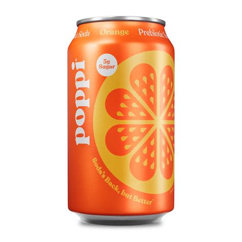 Poppi Orange Prebiotic Soda 12 Fl Oz 1 Pack Can