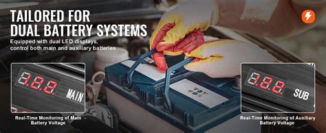 Vevor Dual Battery Smart Isolator 250 Amp Universal Vsr Voltage Sensitive Relay Battery