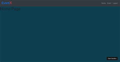 Event Management Codesandbox