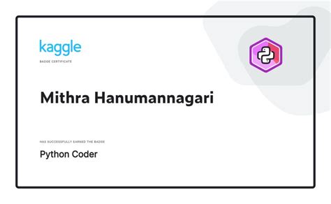 python kaggle coding datascience machinelearning learni mithra hanumannagari