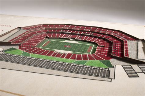 San Francisco 49ers 3d Wood Stadium Replica 5 Layer — 3d Wood Maps