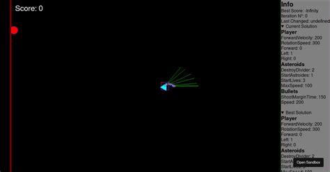 Hillclimbingjs Asteroids Game Codesandbox
