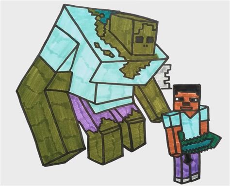 Minecraft Mutant Creeper Coloring Pages