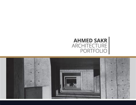Architecture Portfolio Ahmed Sakr By Ahmedsakr2365 Issuu