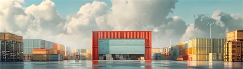 Photo Realistic Warehouse Dashboard And Supply Chain Icon With Ample