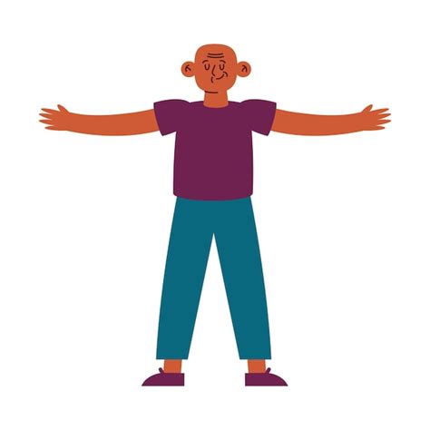 Oude Man Actief Gratis Vector