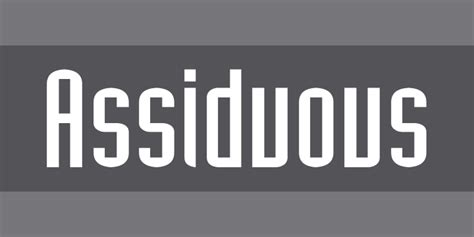 Assiduous Font Zillion