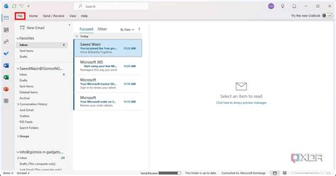Share Your Outlook Inbox