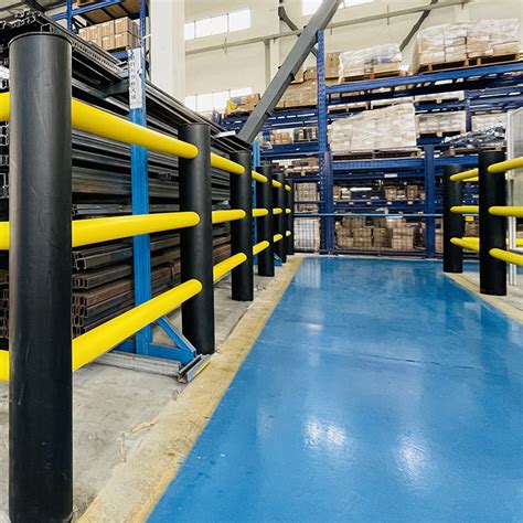 Flexible Bollards Three Rails Anti Collision Protection Barrier Crash Column China Anti