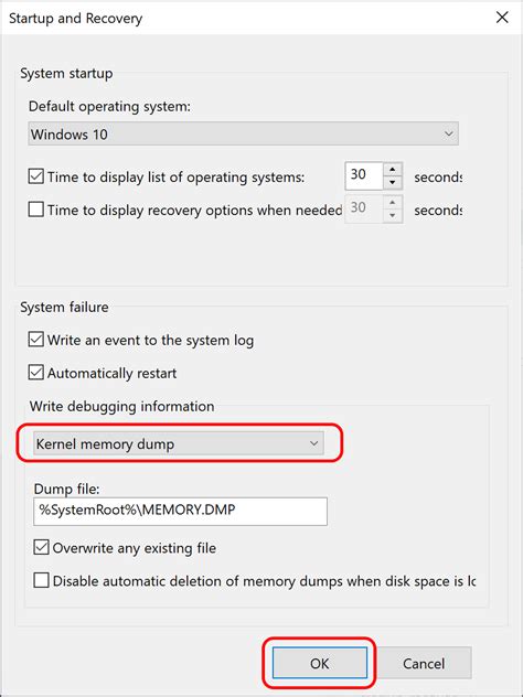 How To Enable Windows Kernel Memory Dumps Mcci