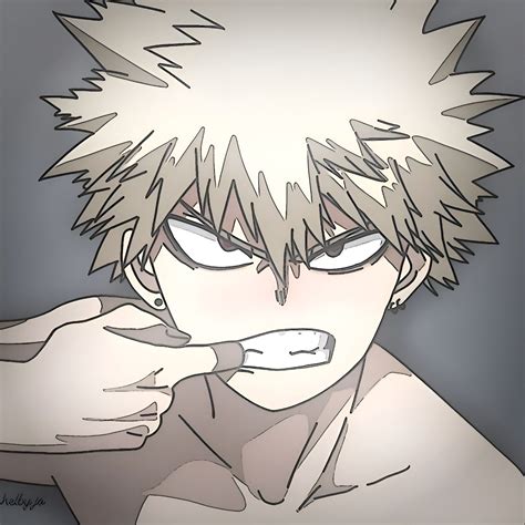Bakugou Icon Character Drawing Recent Anime Sketches