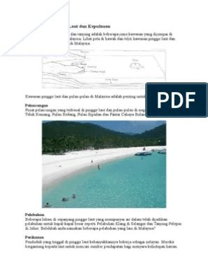Kepentingan Pinggir Laut Di Malaysia Kepentingan Bentuk Muka Bumi
