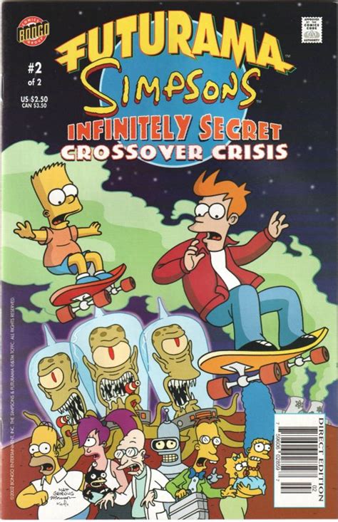 Futurama Simpsons Infinitely Secret Crossover Crisis 1 And 2 2002