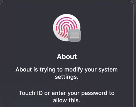 Security Why Is About Trying To Modify My System Settings Ask Different