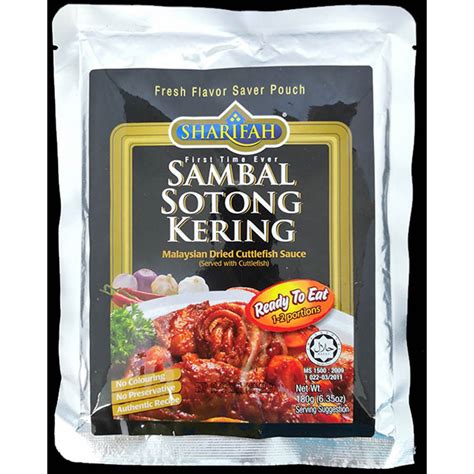 Sharifah Food Sambal Ikan Bilis Sambal Sotong Kering Read To Eat